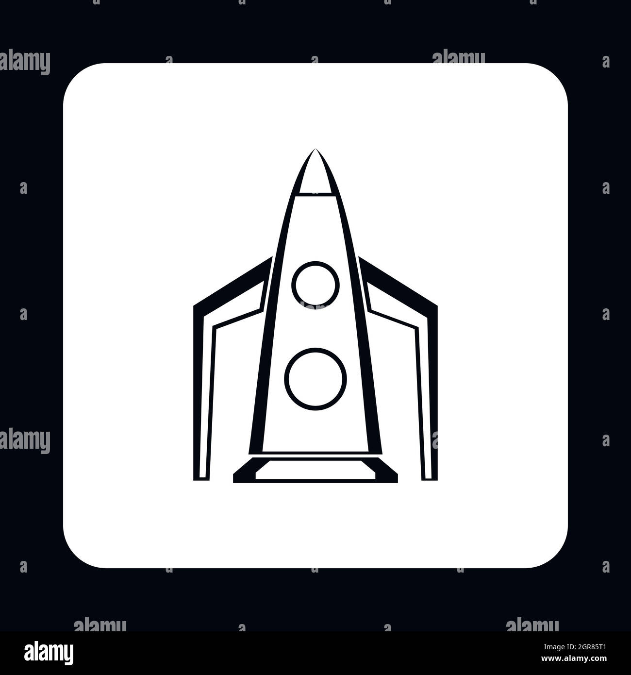 Rocket for space flight icon, simple style Stock Vector Image & Art - Alamy