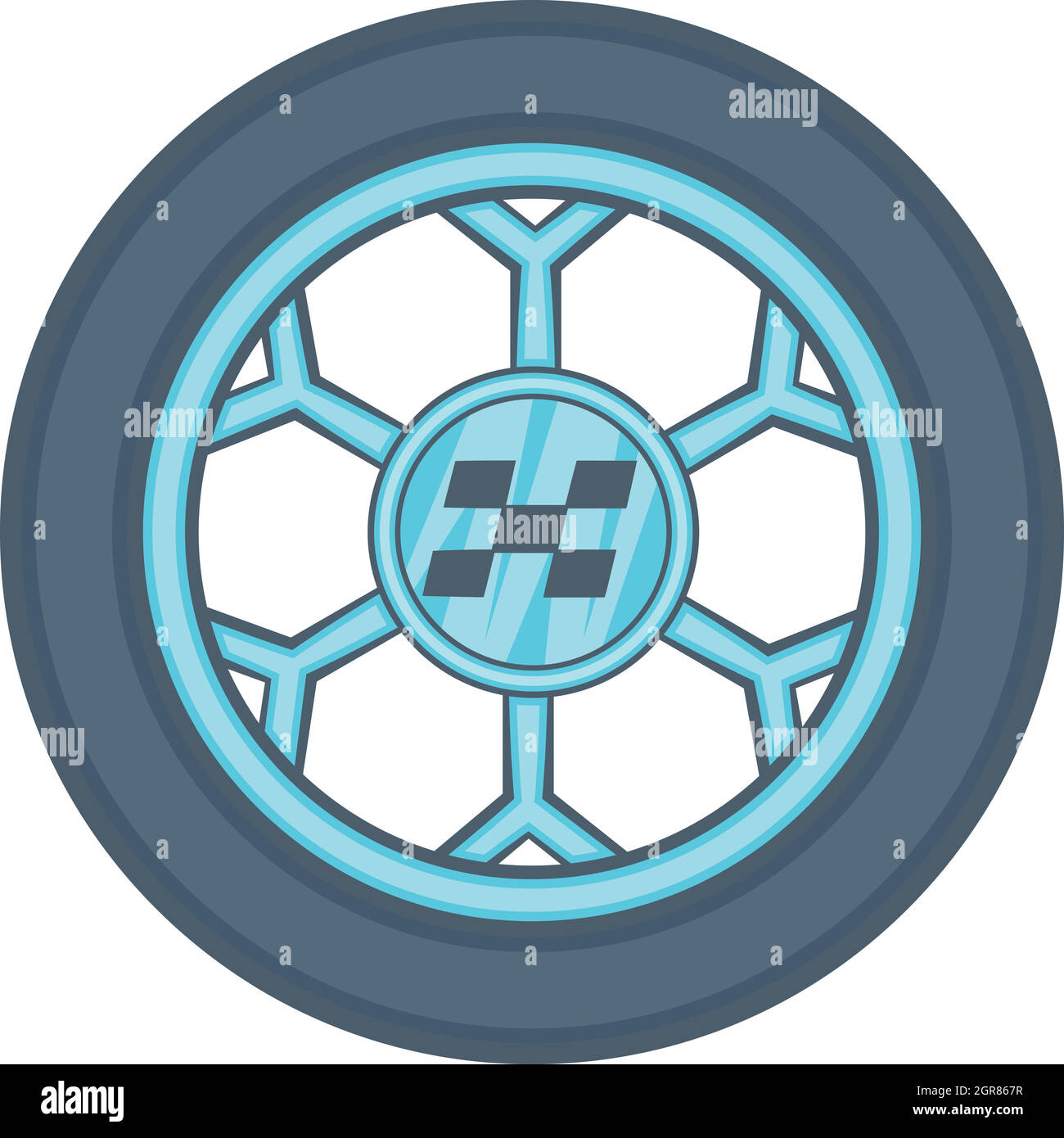 Wheel from racing car icon, cartoon style Stock Vector Image & Art - Alamy