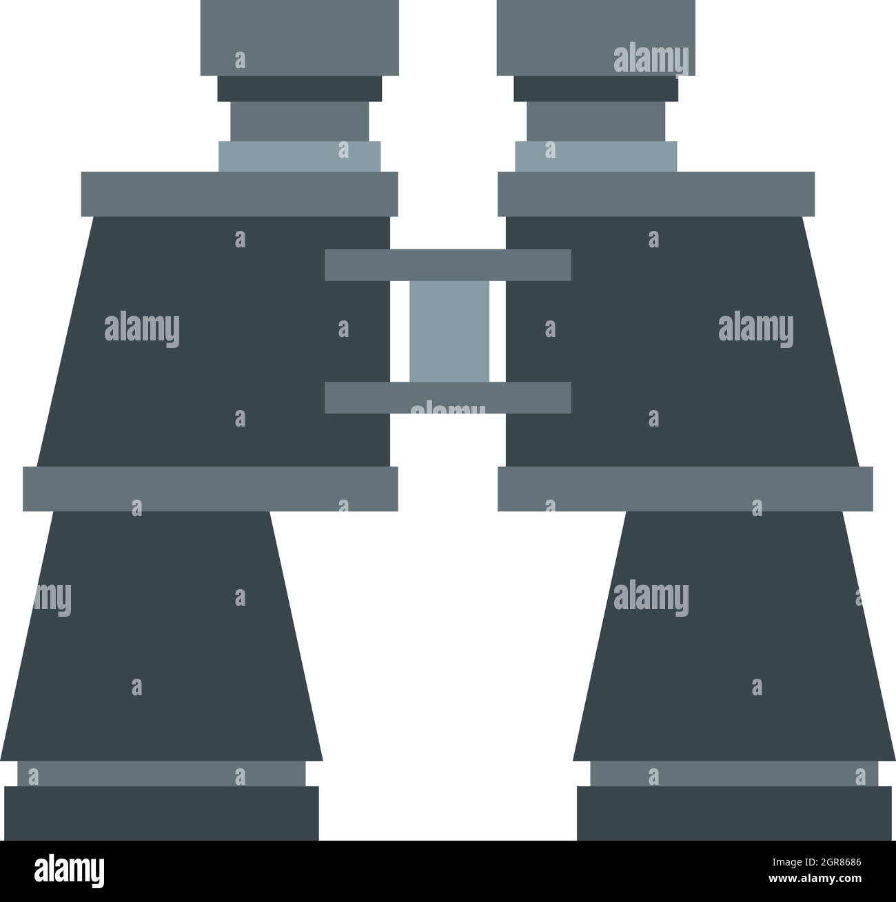 Flat binoculars design Cut Out Stock Images & Pictures - Alamy