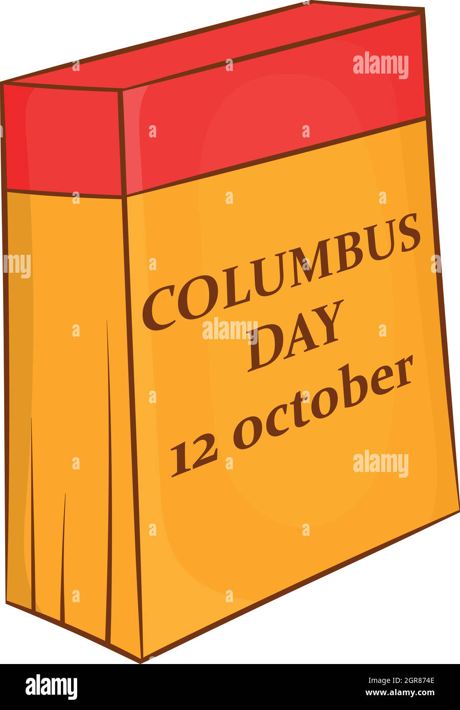Columbus Day calendar, 12 october icon Stock Vector Image & Art - Alamy