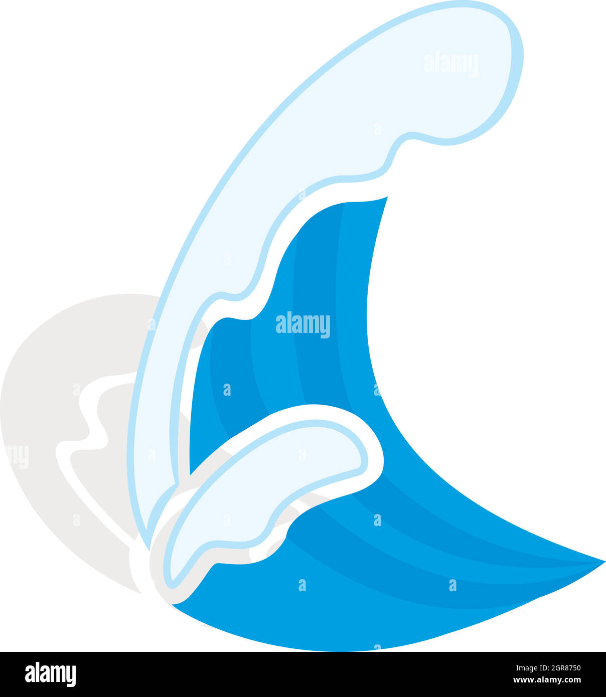 Blue water sea wave Cut Out Stock Images & Pictures - Alamy