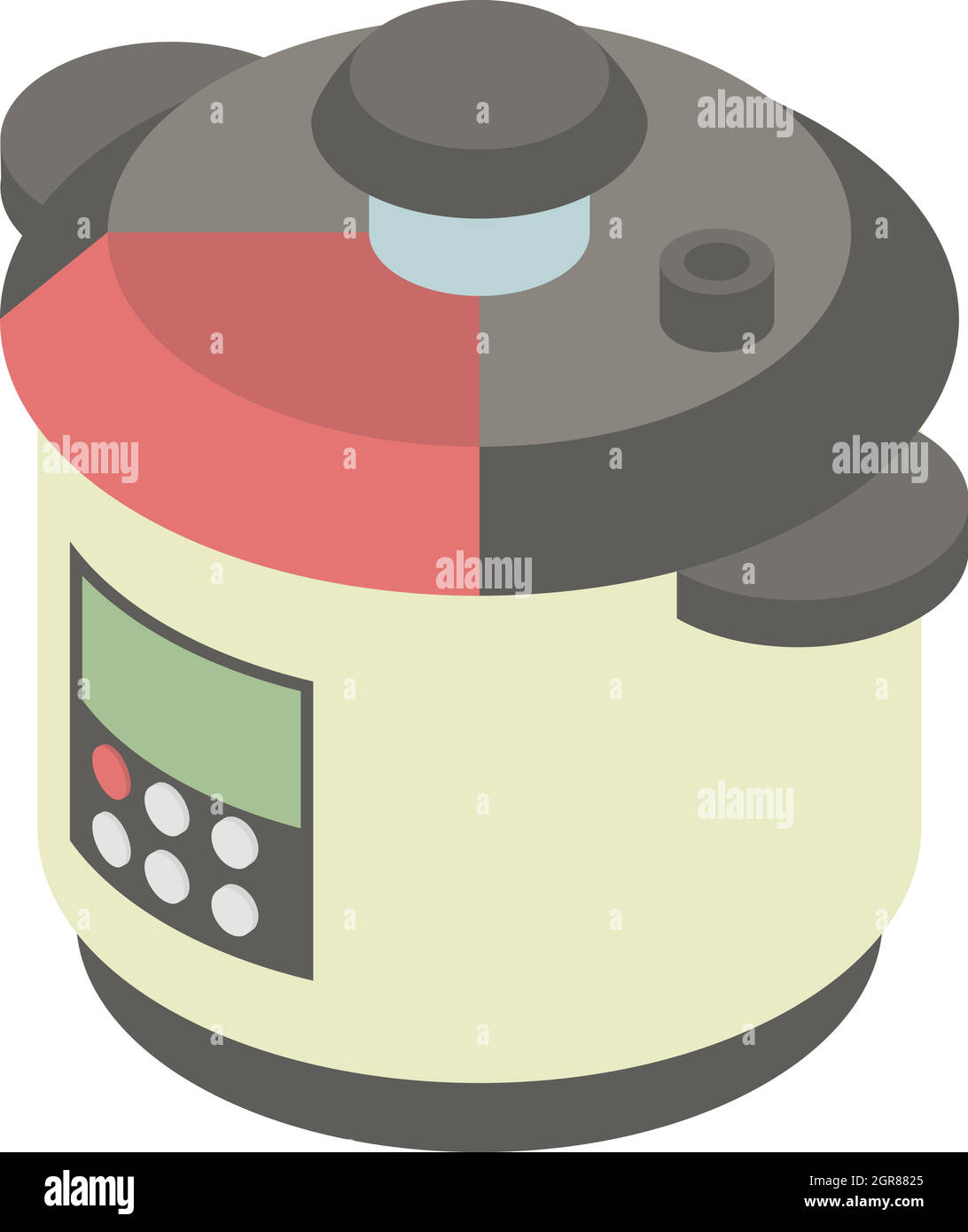 Multi cooker icon in cartoon style Stock Vector Image & Art - Alamy