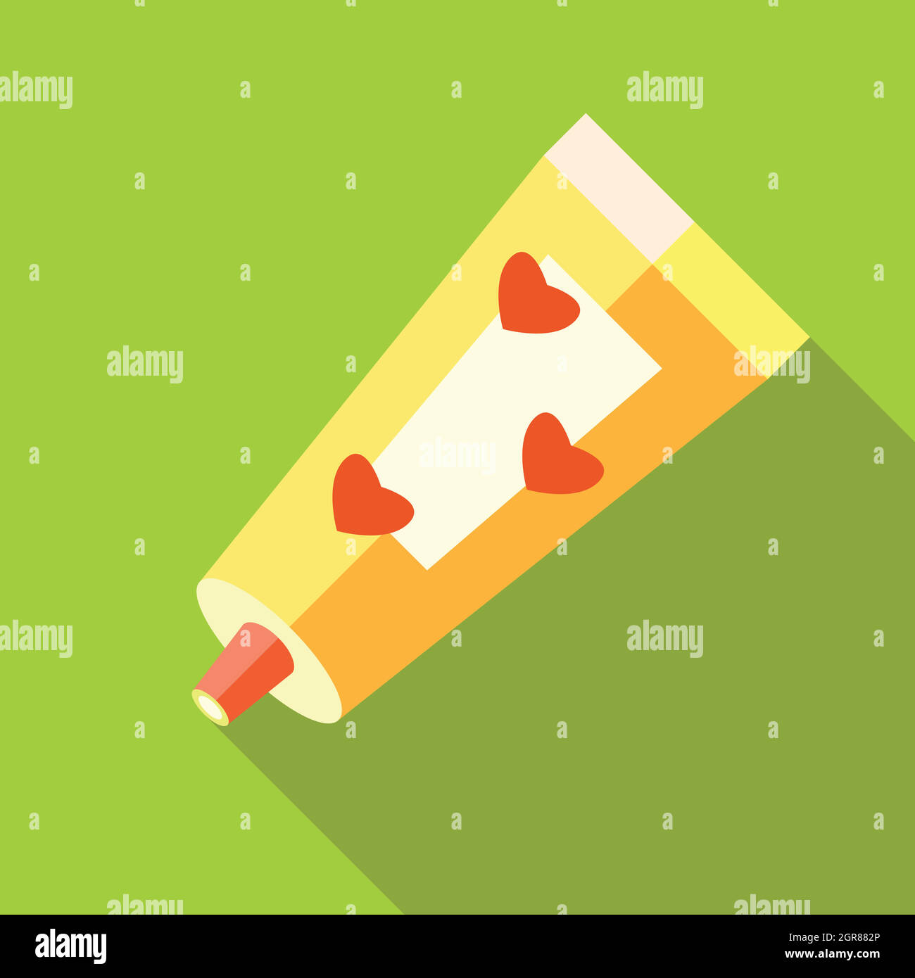 Tube paper icon flat Stock Vector Images - Alamy