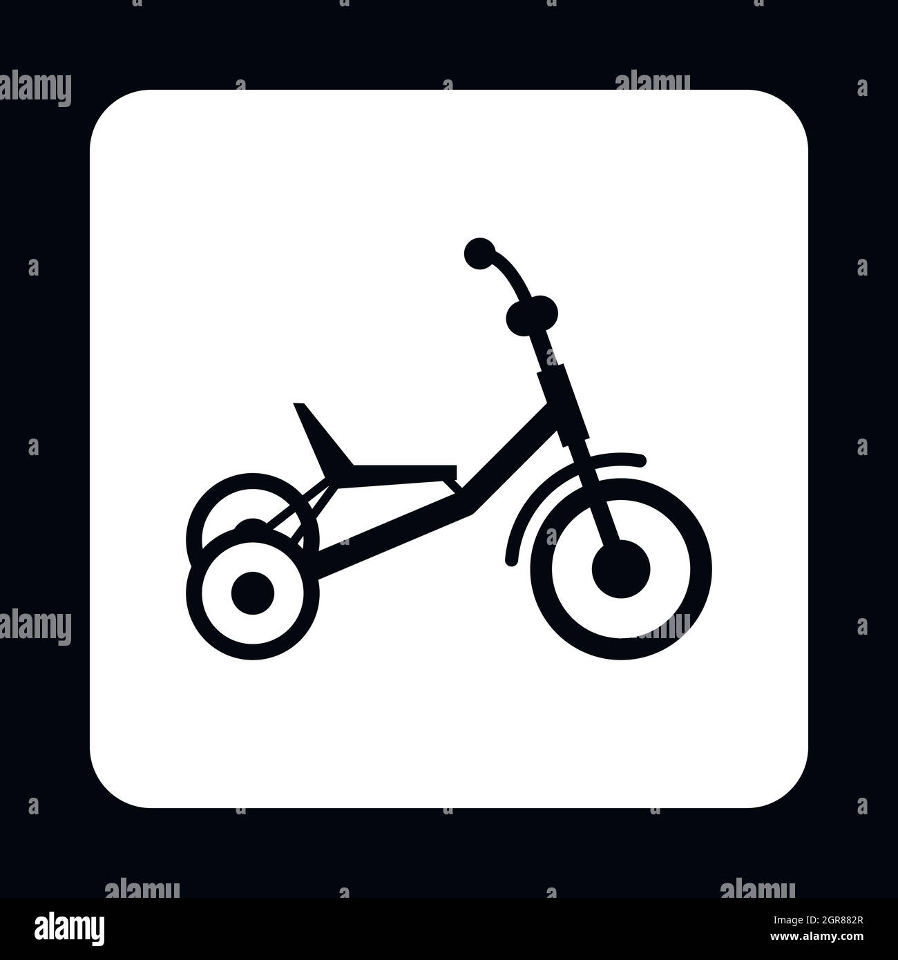 Tricycle icon, simple style Stock Vector Image & Art - Alamy