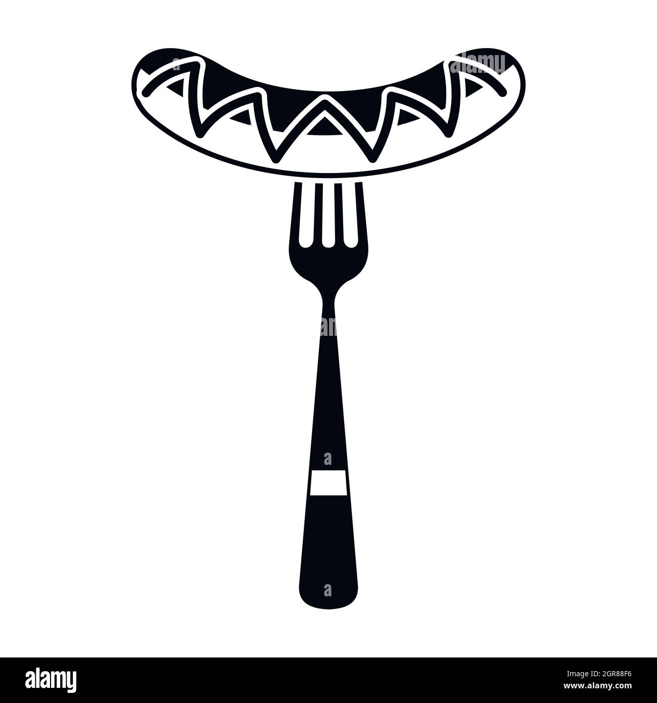 Food bacon icon simple Cut Out Stock Images & Pictures - Alamy