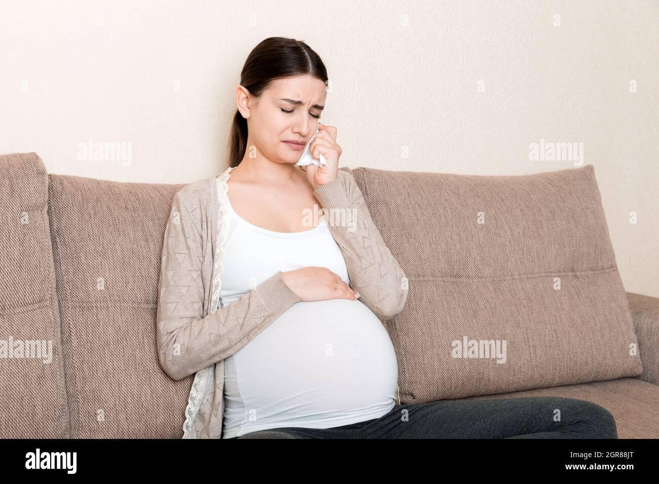 Pregnant Woman Crying High Resolution Stock Photography and Images - Alamy