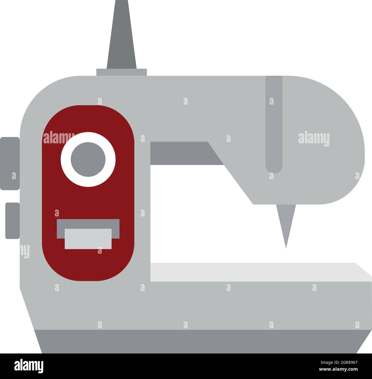 Sewing machine icon, flat style Stock Vector Image & Art - Alamy