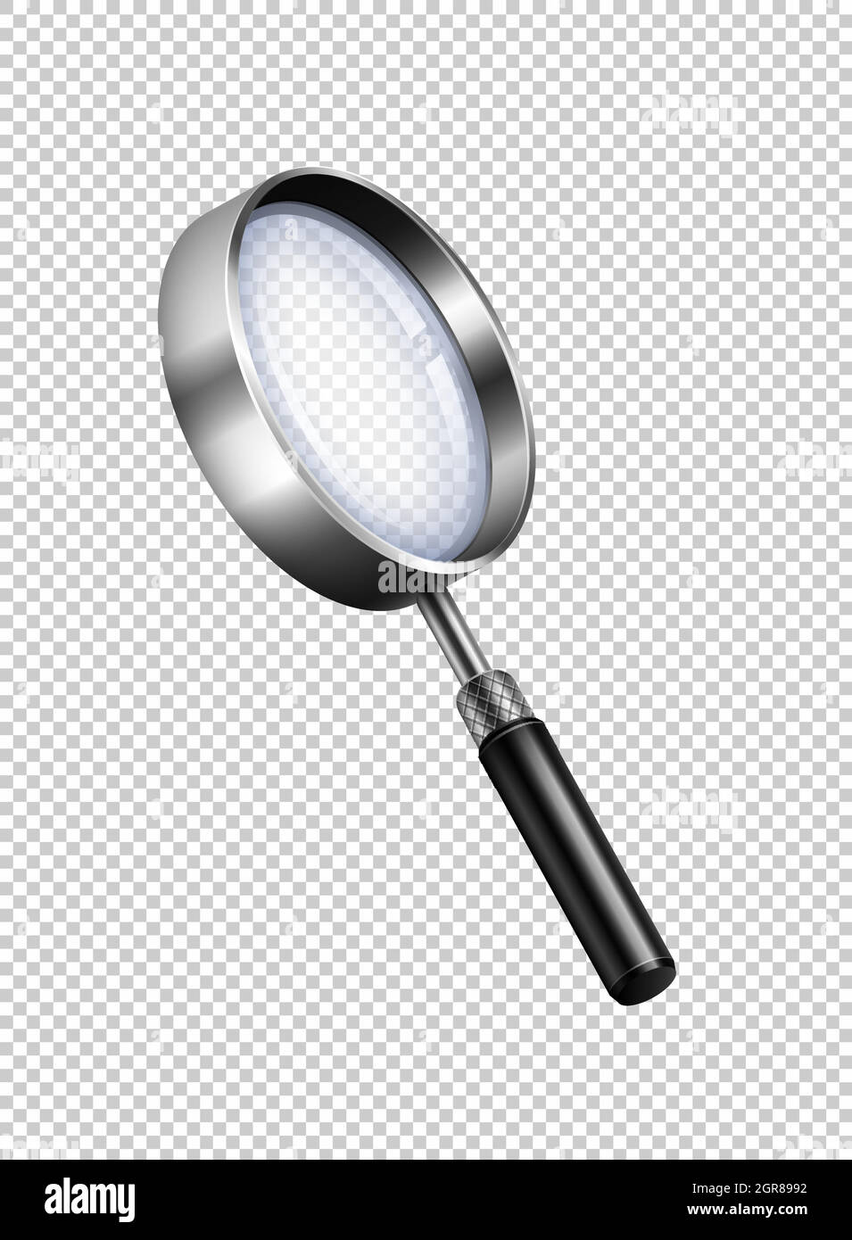Magnifying glass on transparent background Stock Vector Image & Art - Alamy