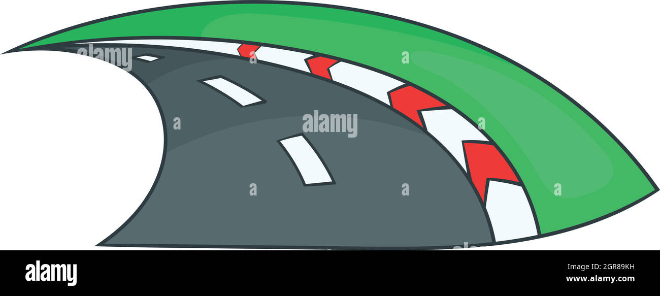 Speedway icon, cartoon style Stock Vector Image & Art - Alamy