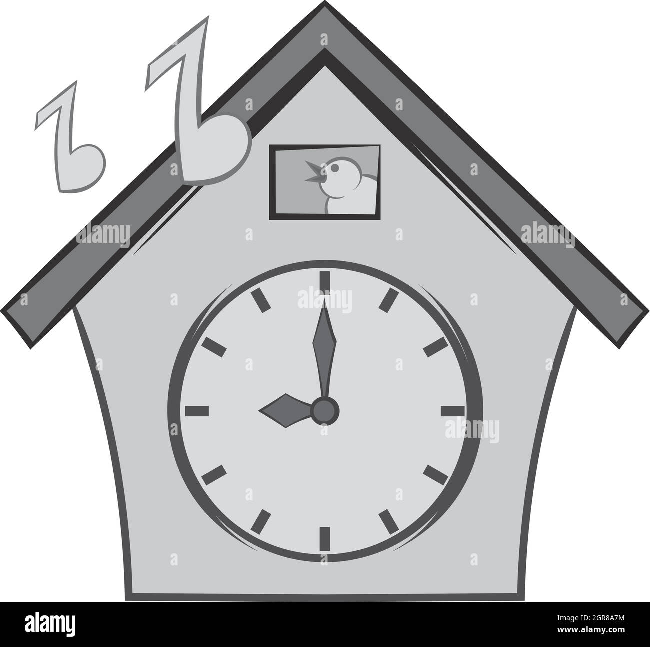 Cartoon clock Black and White Stock Photos & Images - Alamy