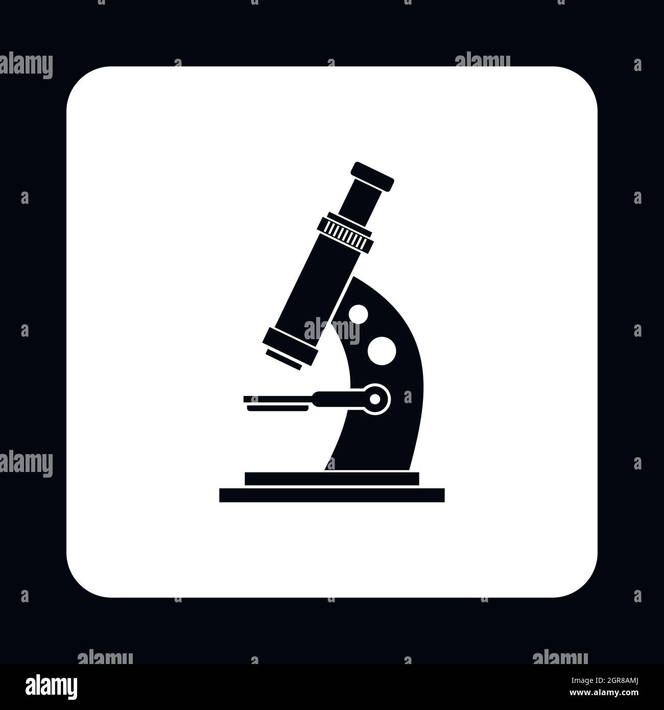 Microscope icon, simple style Stock Vector Image & Art - Alamy