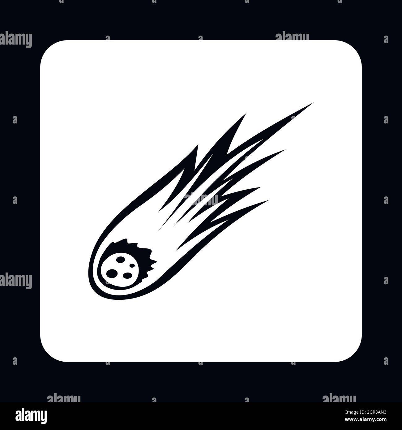 Comet icon, simple style Stock Vector Image & Art - Alamy