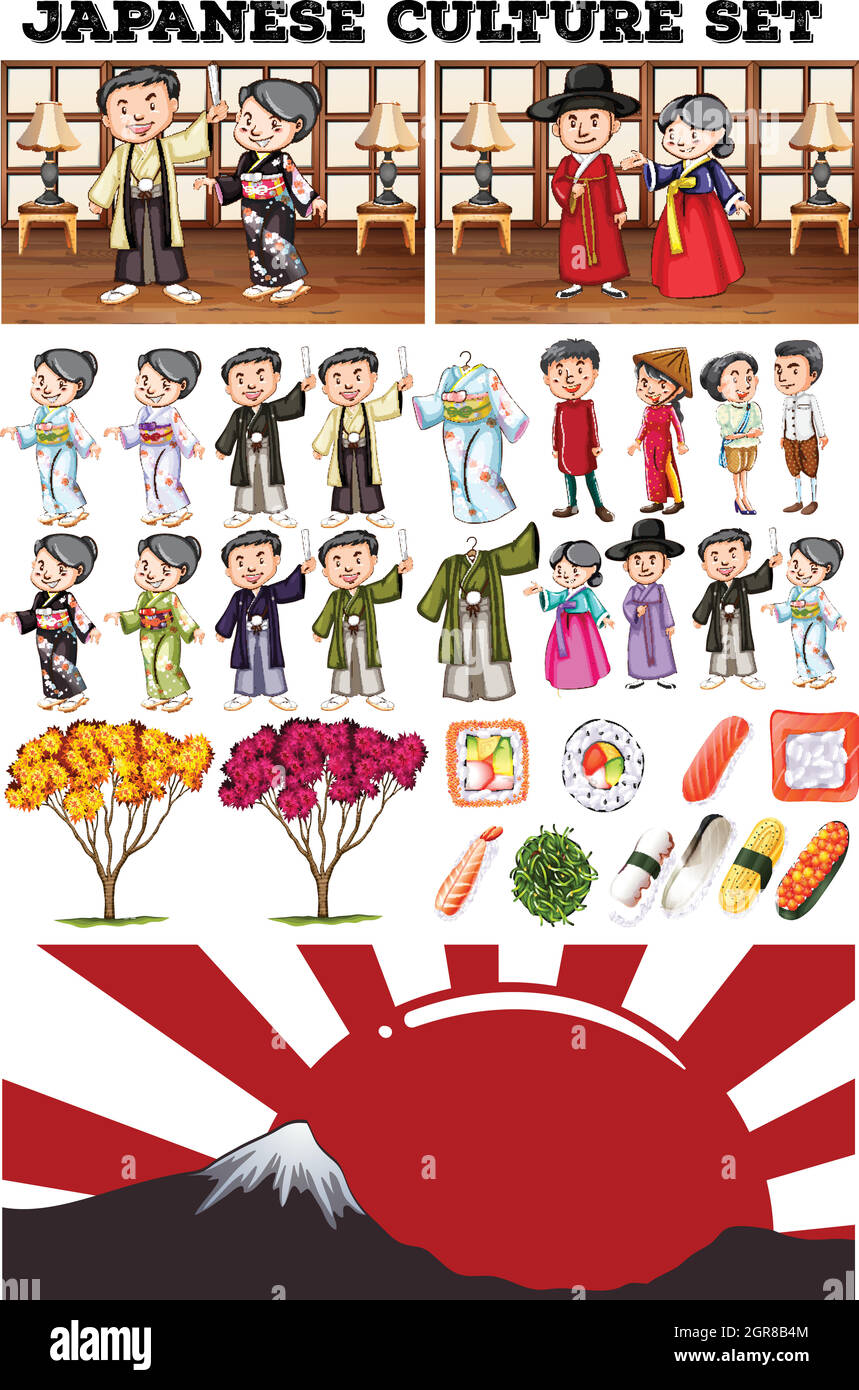 Asian woman in thai Stock Vector Images - Alamy