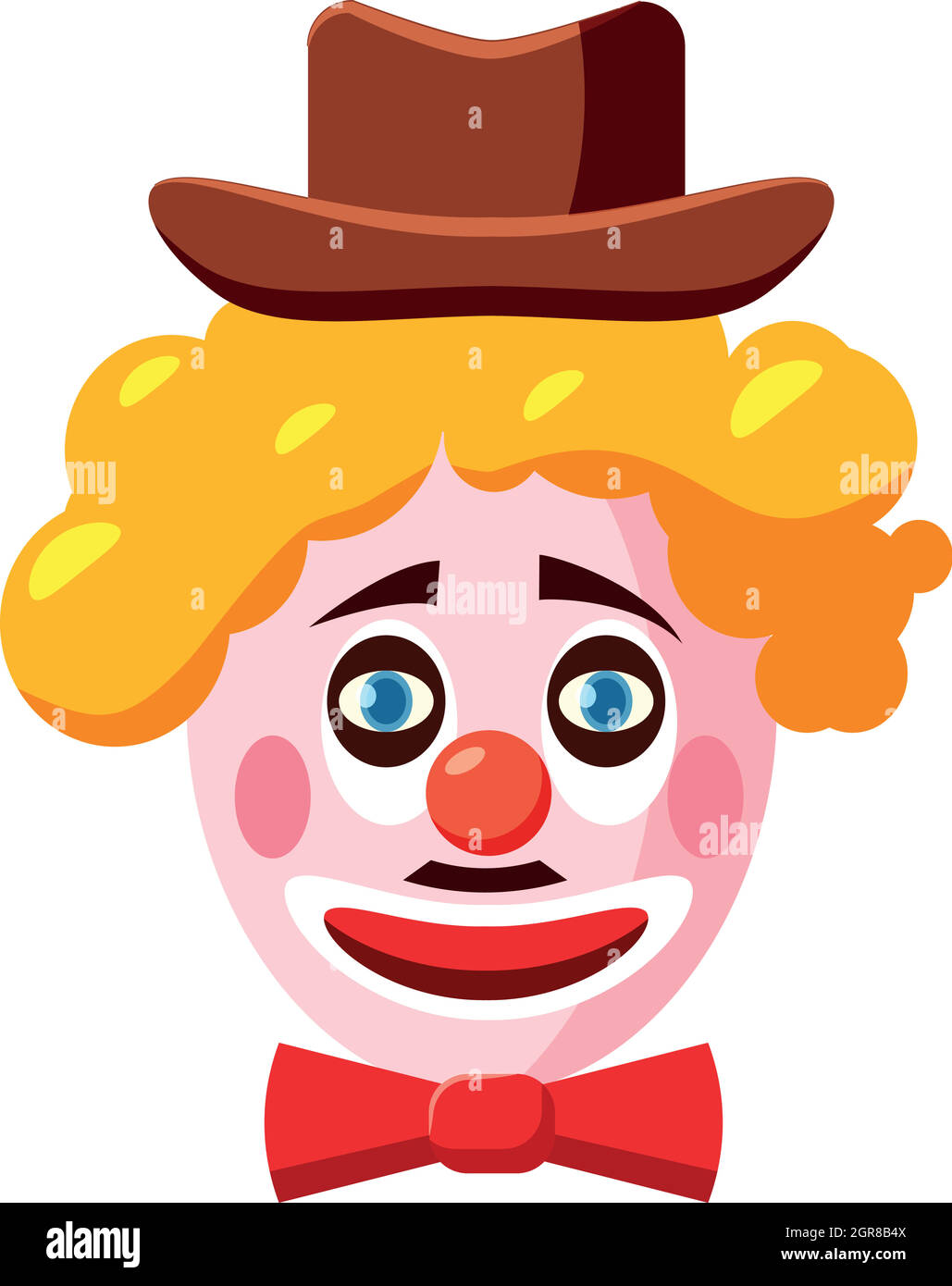 Clown face with hat icon, cartoon style Stock Vector Image & Art - Alamy