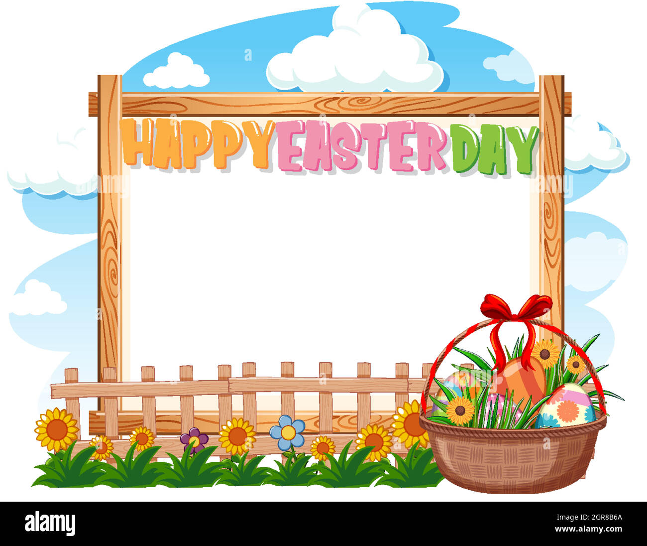 Border template design easter Cut Out Stock Images & Pictures - Alamy