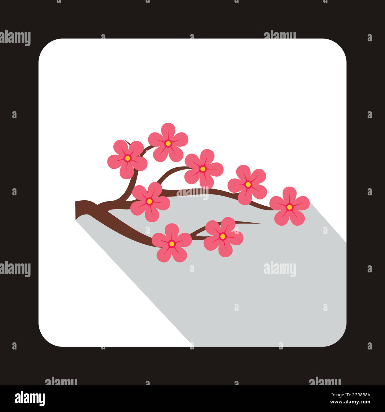 Bright white blossom in Stock Vector Images - Alamy