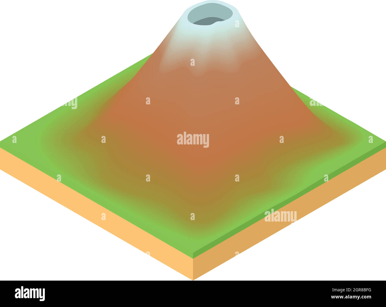 Volcano white Stock Vector Images - Alamy