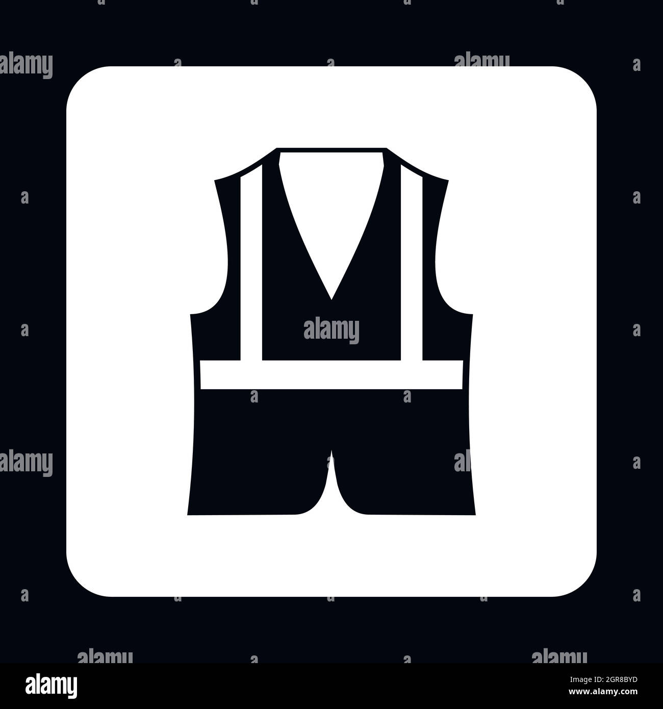 Reflective vest icon, simple style Stock Vector Image & Art - Alamy