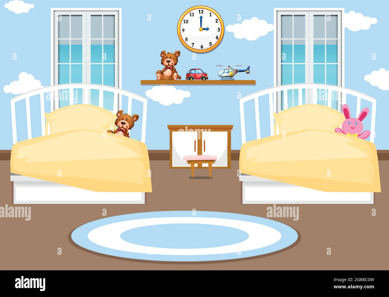 Kids Bed Cartoon