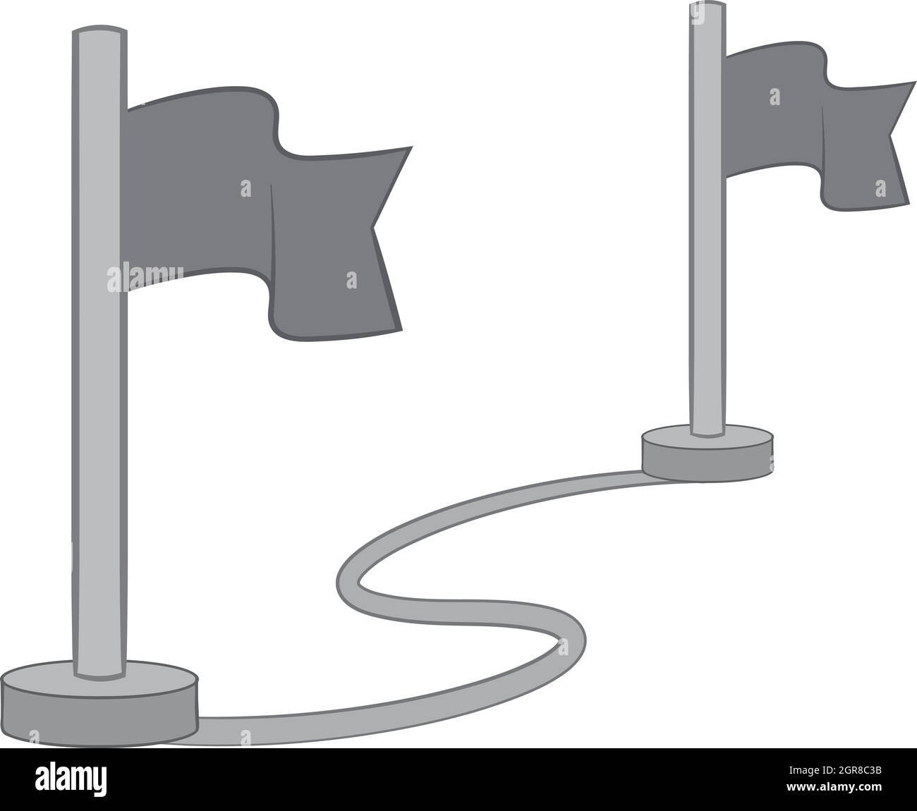 Two flags icon, black monochrome style Stock Vector Image & Art - Alamy