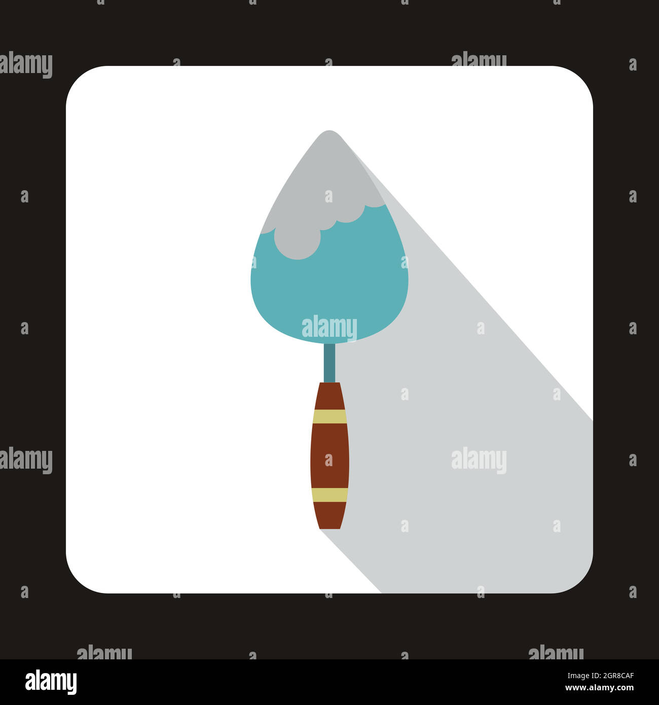 Trowel icon, flat style Stock Vector Image & Art - Alamy