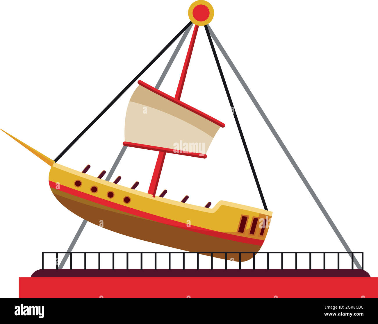 Boat swing icon, cartoon style Stock Vector Image & Art - Alamy