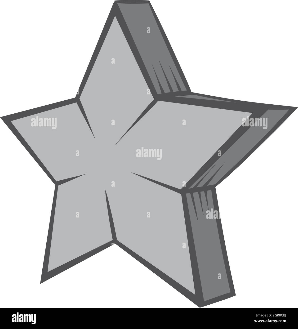 Geometrical figure of five pointed stars icon Stock Vector Image & Art ...