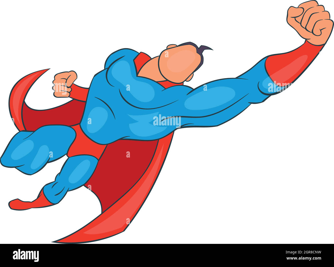 Superhero Flying Vector