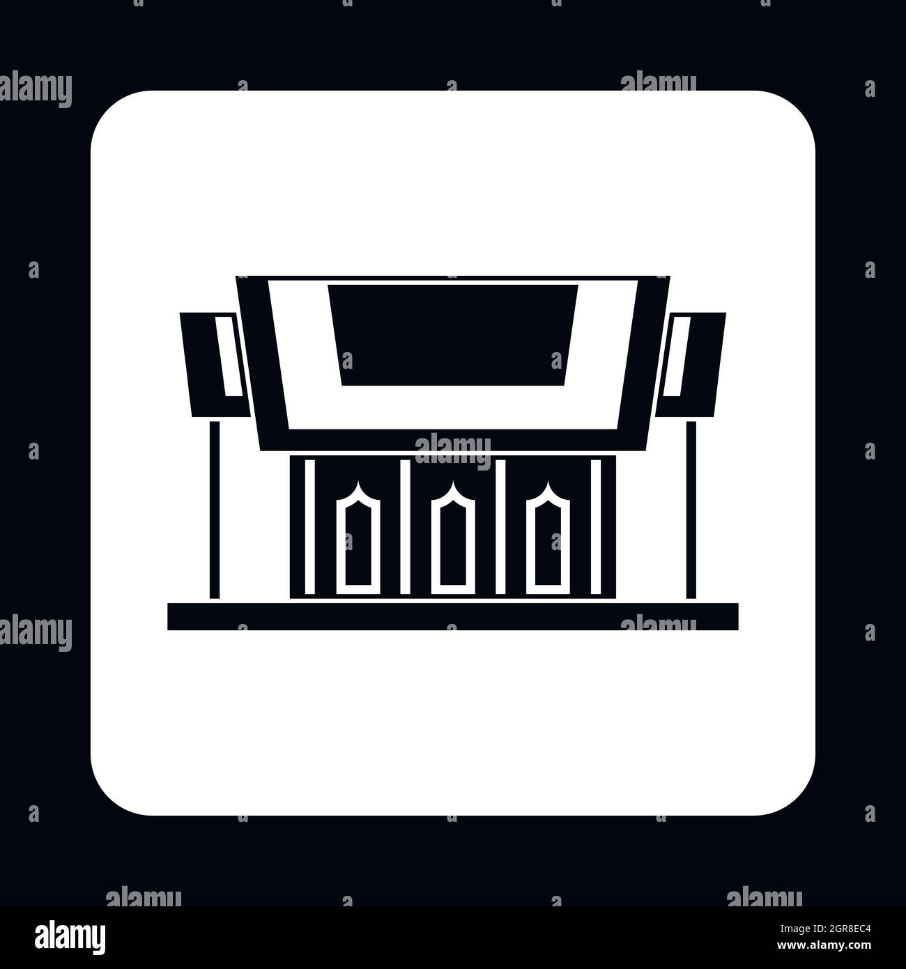 Temple icon, simple style Stock Vector Image & Art - Alamy