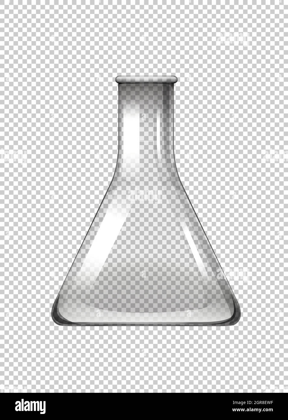 Blank beaker on transparent background Stock Vector Image & Art - Alamy