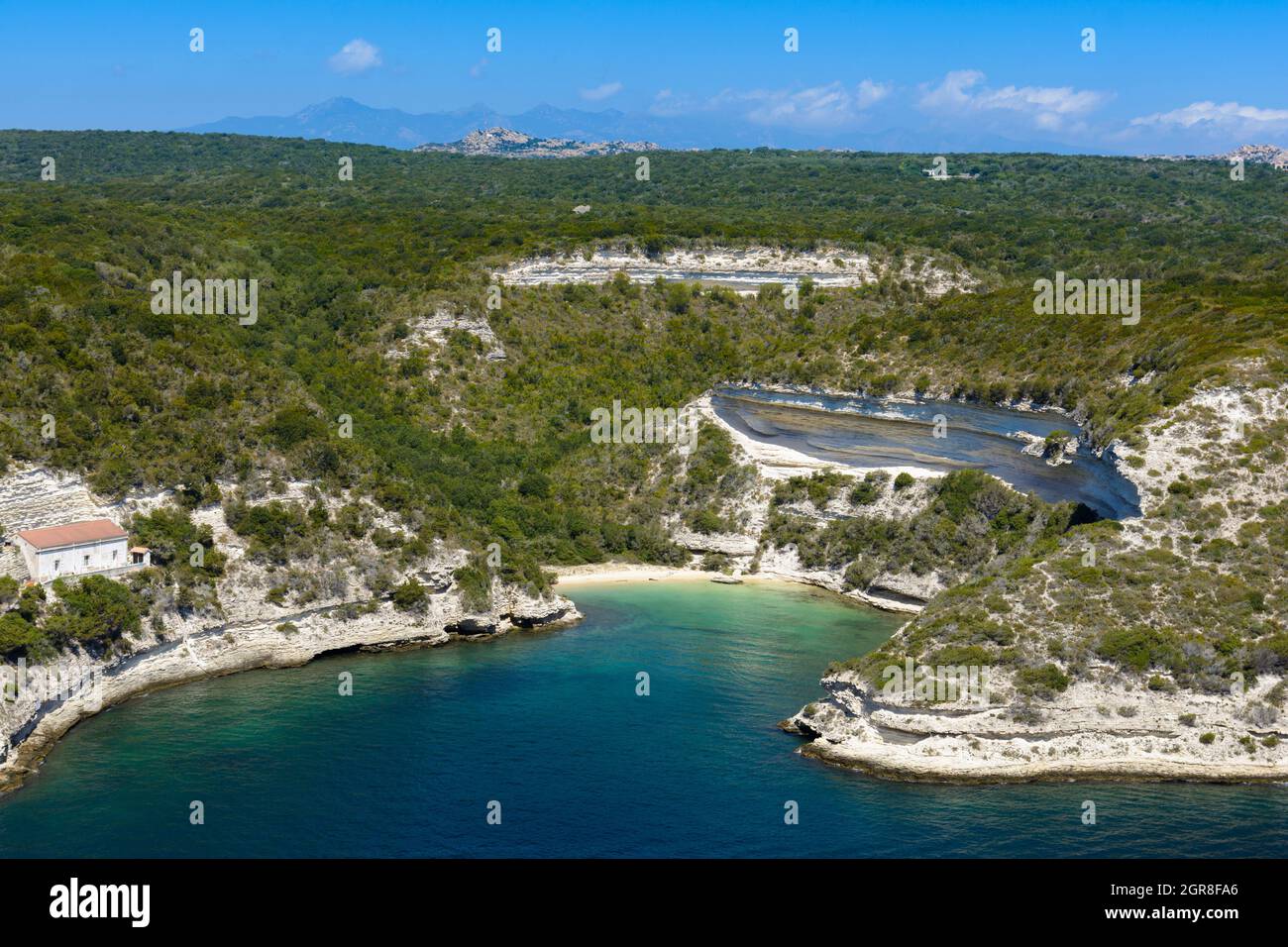 Isolated beach at Bonifacio, Corsica Stock Photo - Alamy
