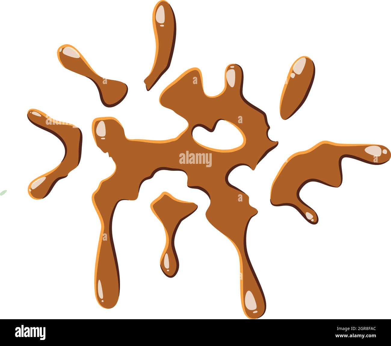 Sweet caramel liquid Stock Vector Images - Alamy
