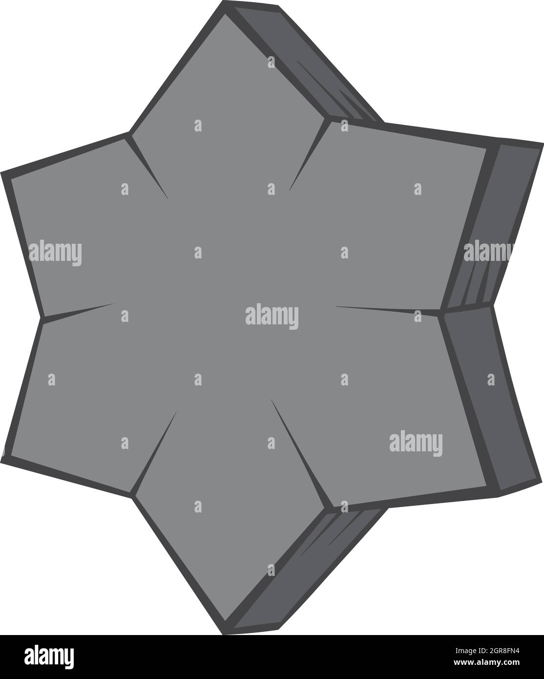 Christmas star icon monochrome Cut Out Stock Images & Pictures - Alamy