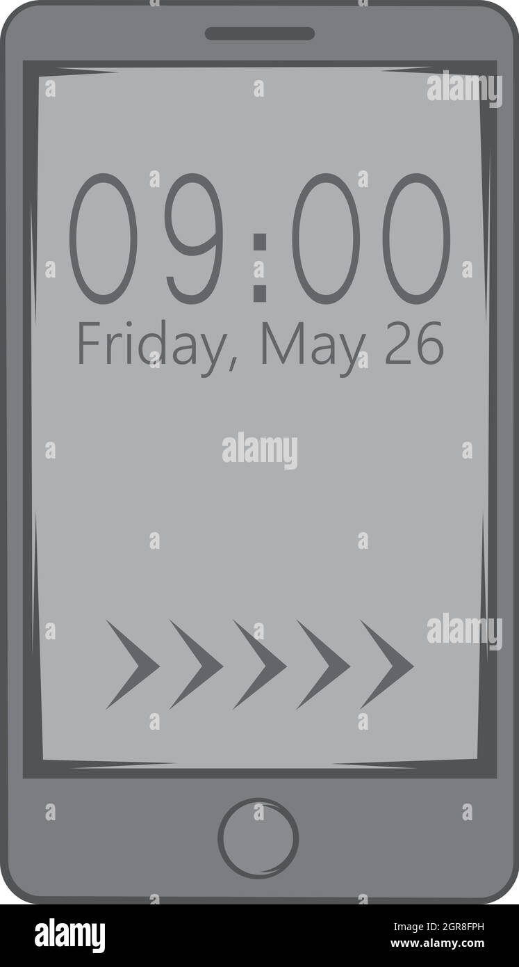 Modern black phone on Stock Vector Images - Alamy