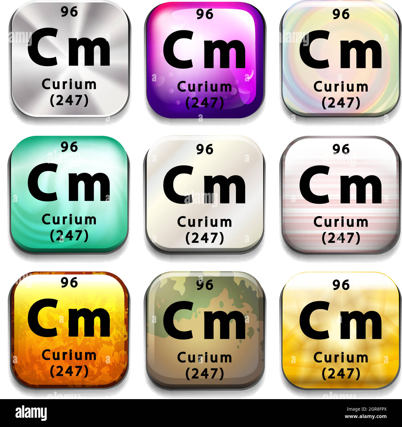 96 curium Stock Vector Images - Alamy