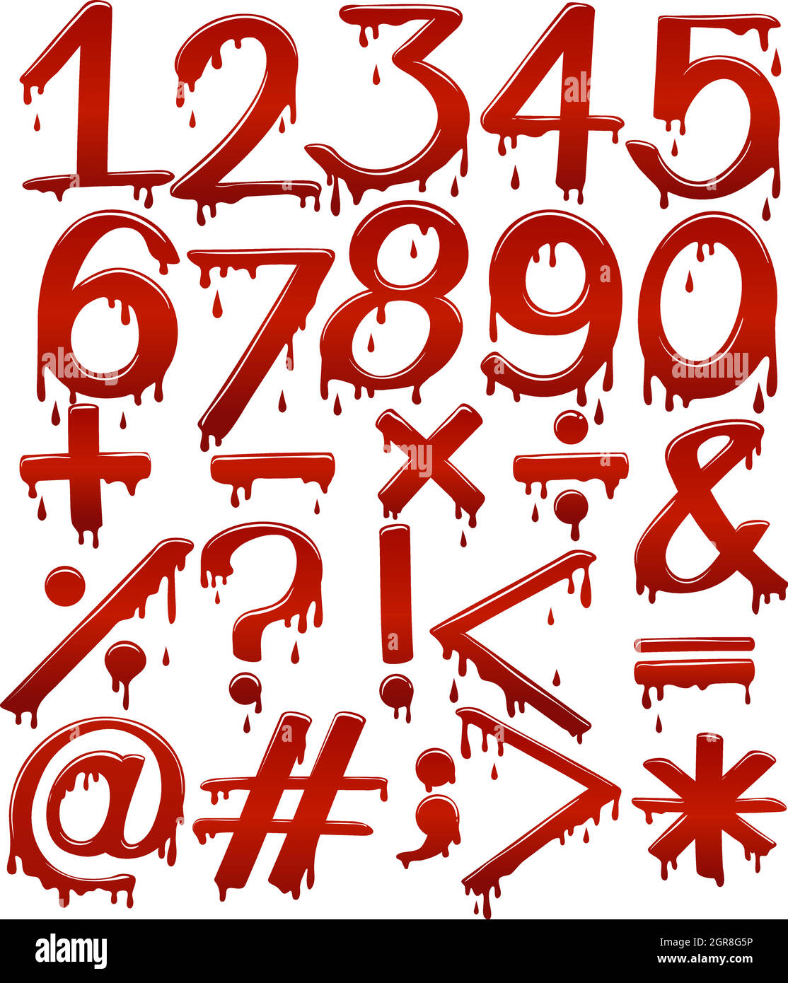 Red blood in water Cut Out Stock Images & Pictures - Alamy