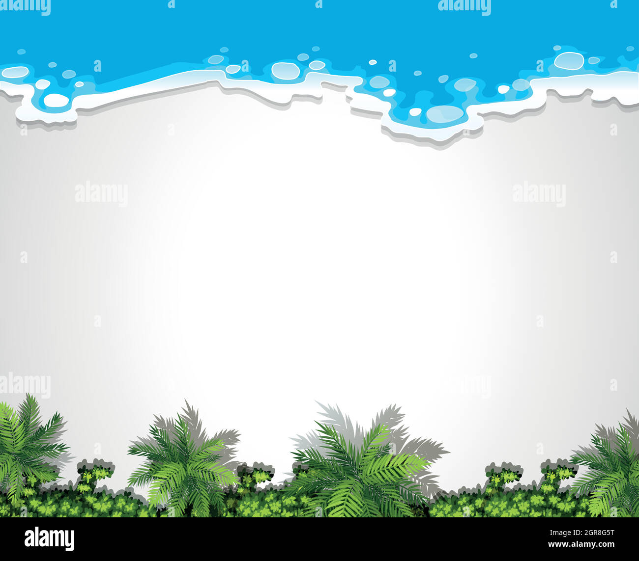 Blank aerial beach background template Stock Vector Image & Art - Alamy