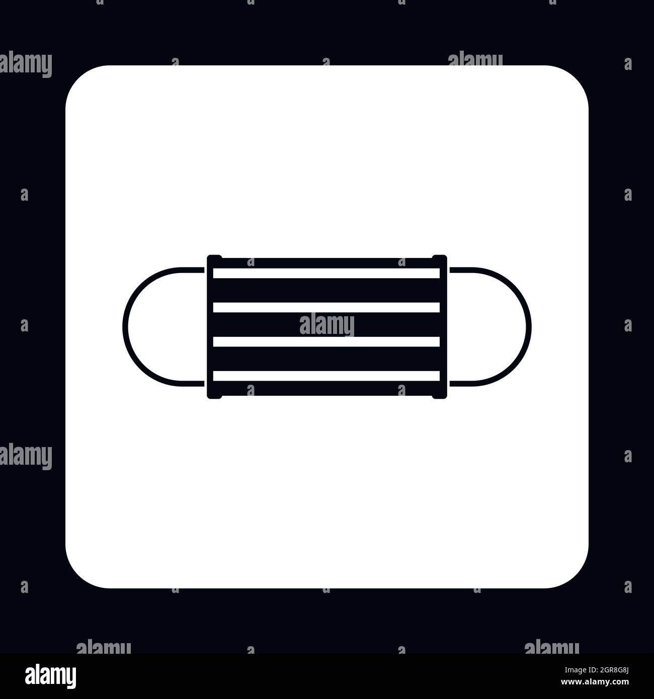 Breathing airborne safety mask Stock Vector Images - Alamy