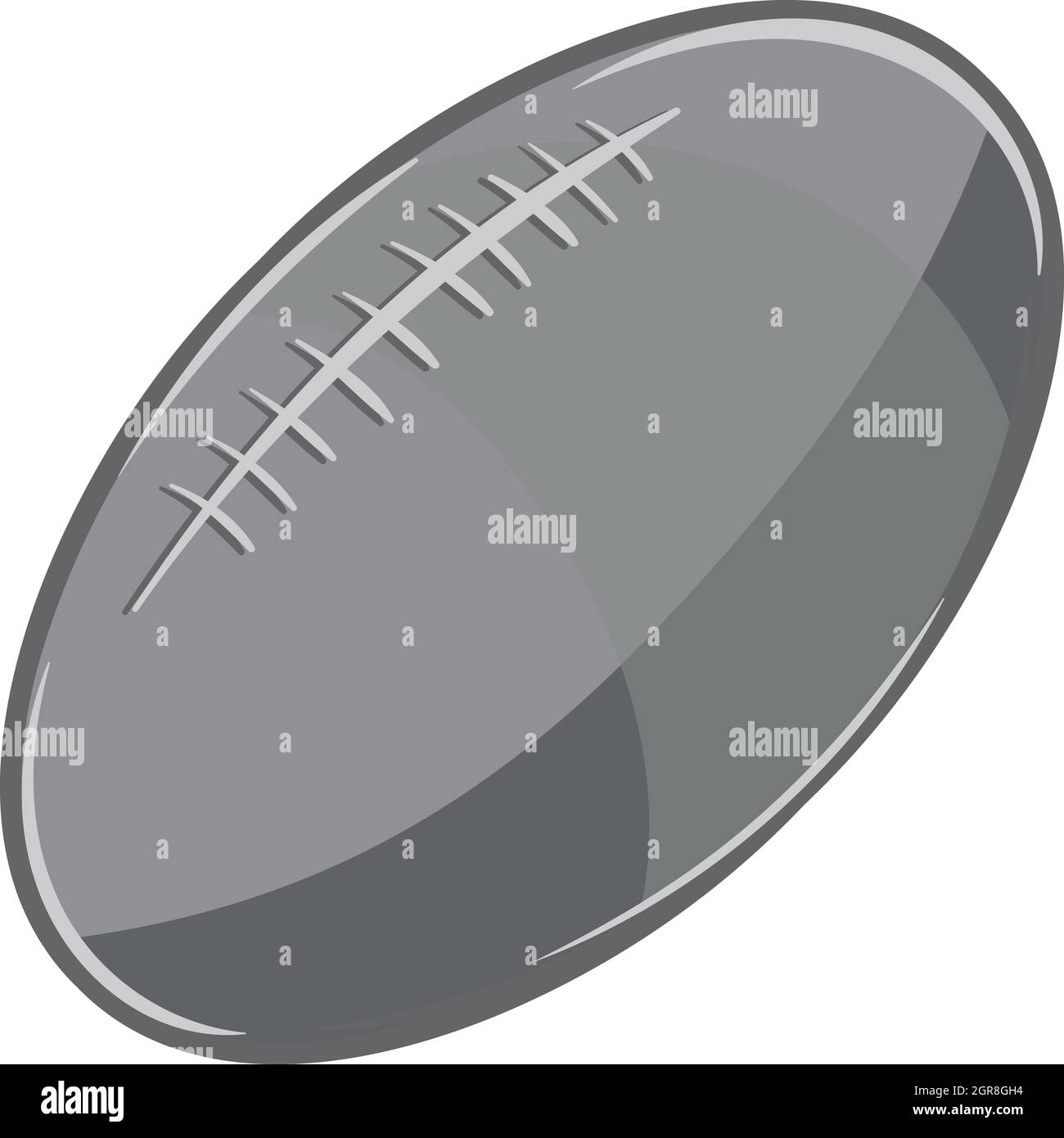 Rugby ball icon, black monochrome style Stock Vector Image & Art - Alamy