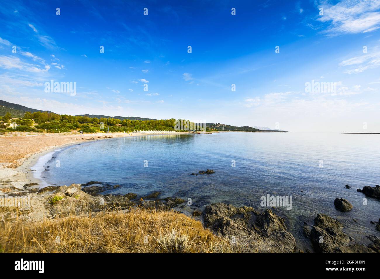 Beach and coastline of Agrustos in Sardinia Stock Photo - Alamy