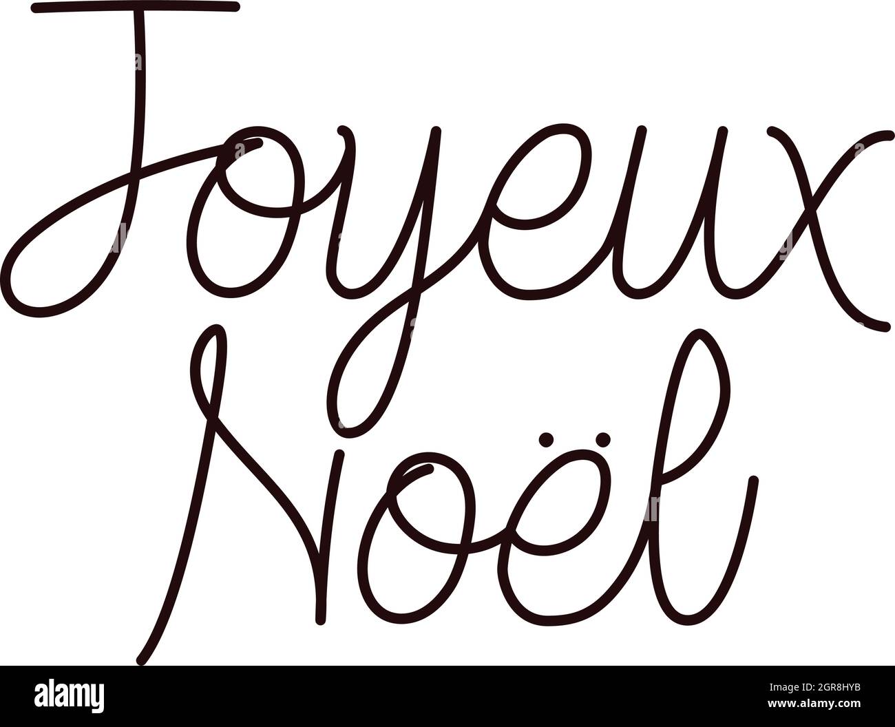 French joyeux noel christmas Cut Out Stock Images & Pictures - Alamy