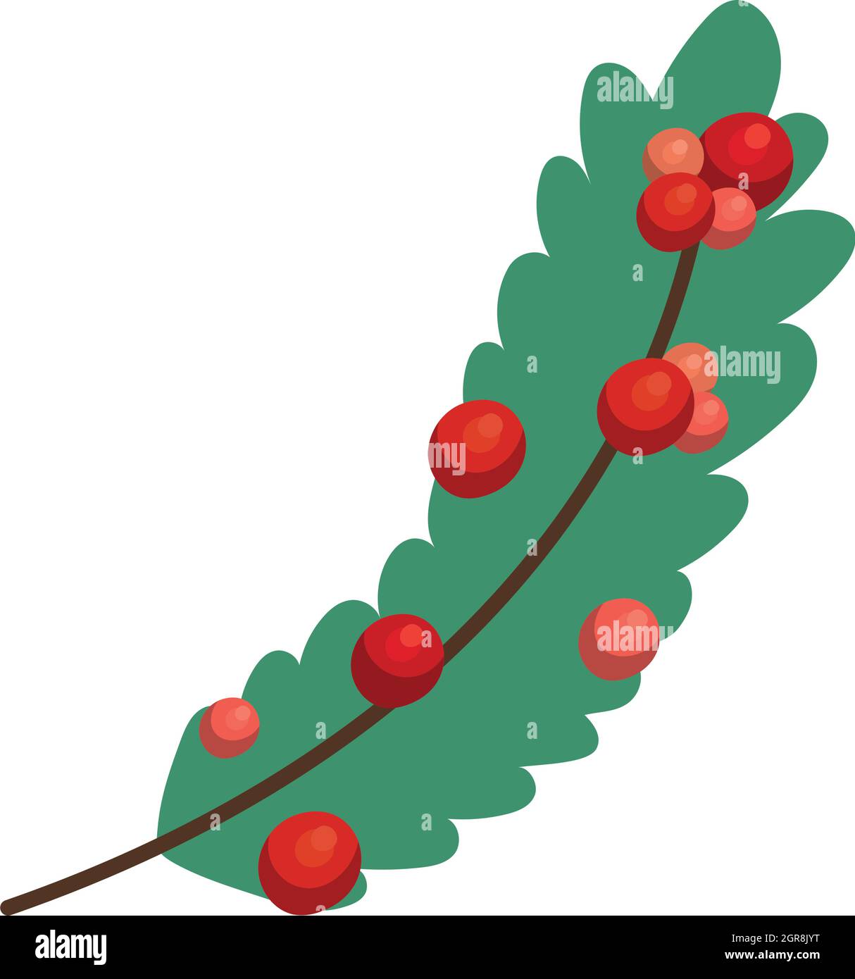 pretty mistletoe illustration Stock Vector Image & Art - Alamy