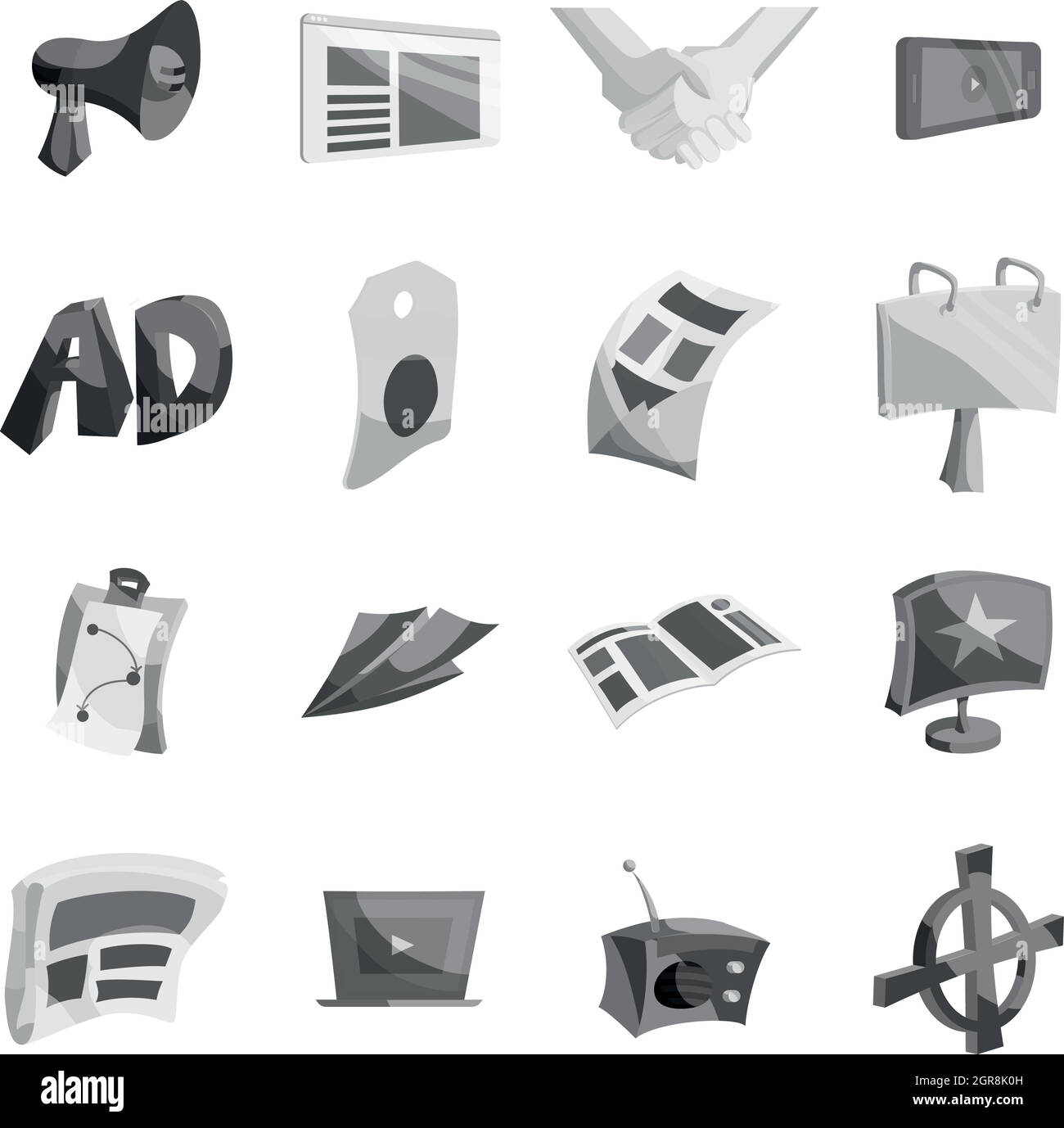 Vector black icons smartphone Stock Vector Images - Alamy