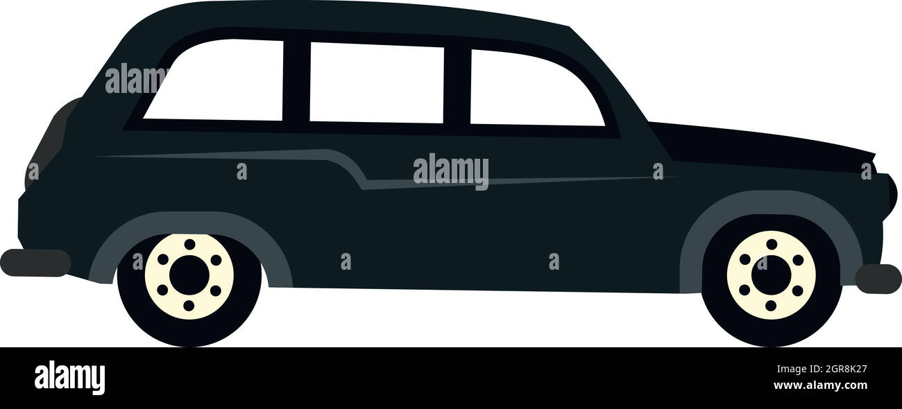 Retro car flat style Cut Out Stock Images & Pictures - Alamy