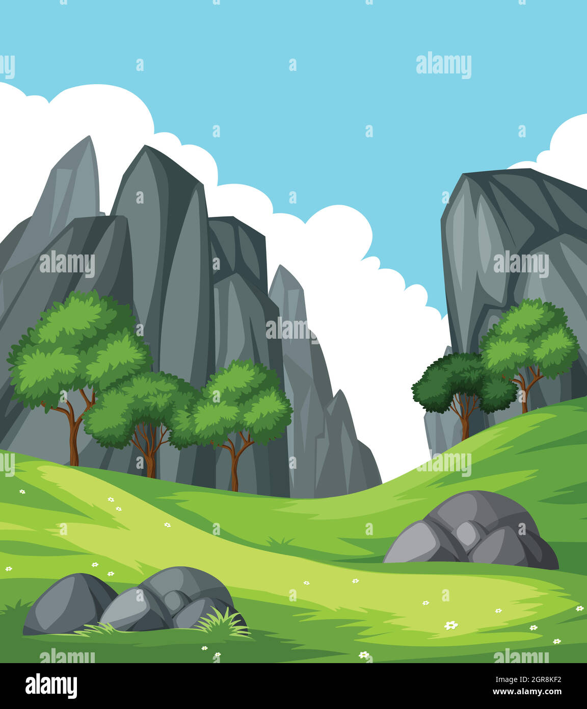 Rock landscapes Stock Vector Images - Alamy