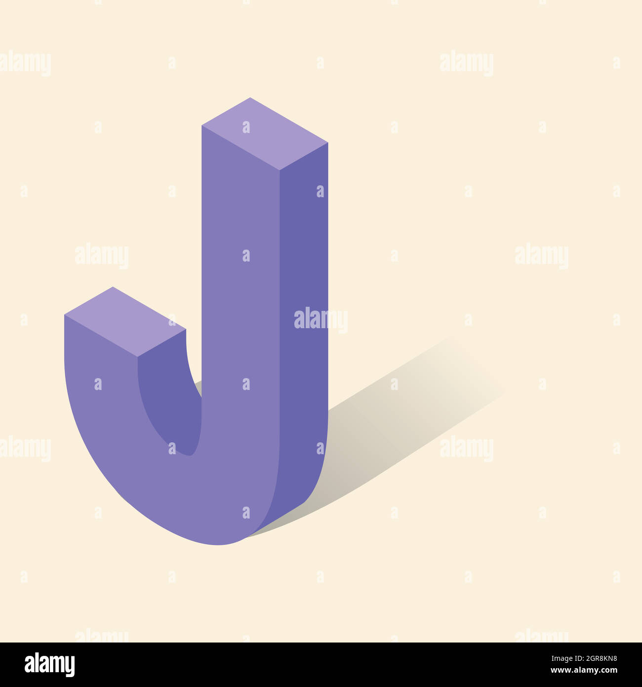 J letter in isometric 3d style with shadow Stock Vector Image & Art - Alamy