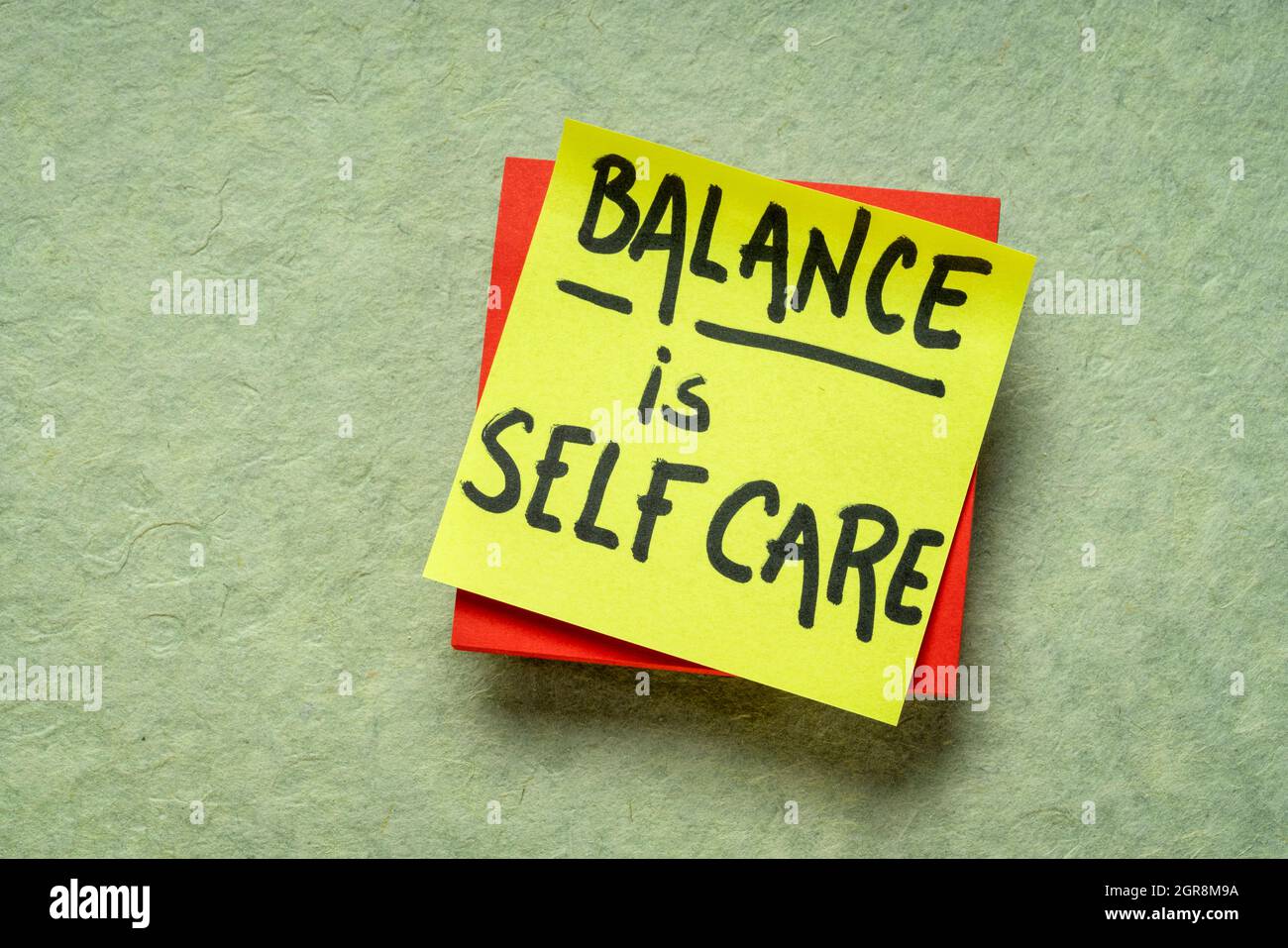 balance is self care inspirational reminder note, healthy lifestyle and ...