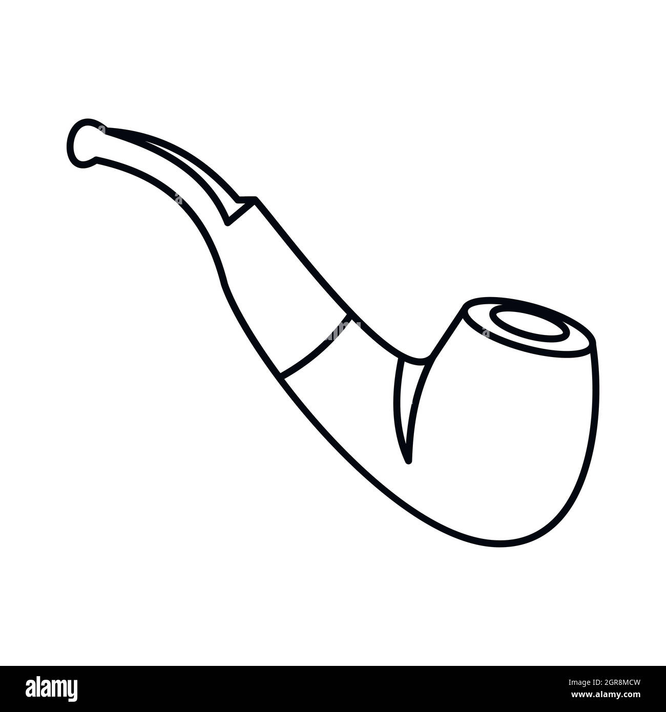 Old man pipe Stock Vector Images - Alamy