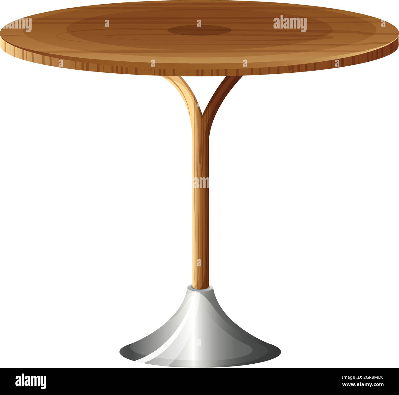 Pedestal table round Stock Vector Images - Alamy