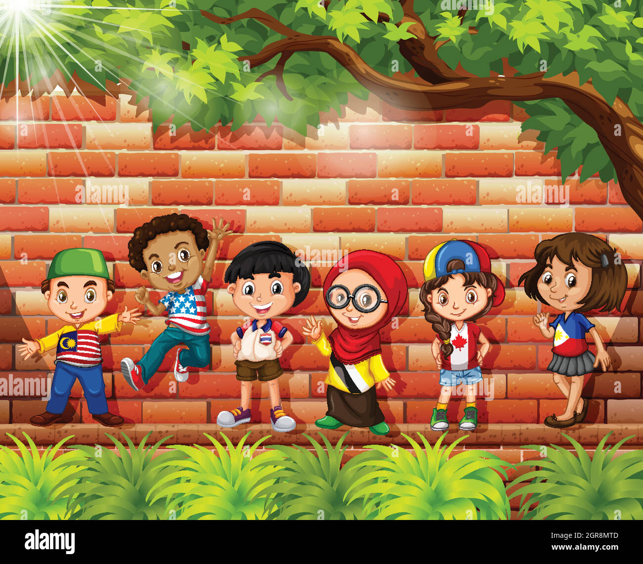 Malaysia tree Stock Vector Images - Alamy